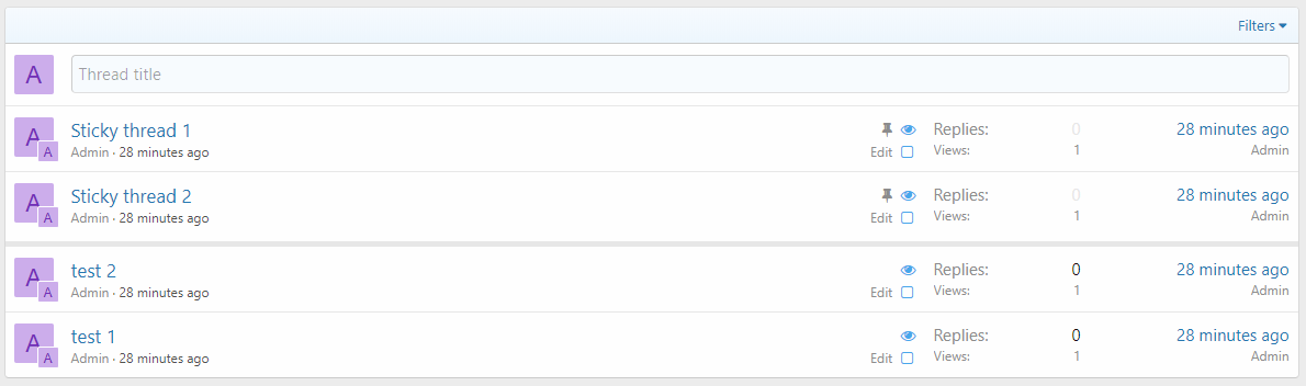 Unmaintained - Highlight and Separate Sticky Threads | XenForo community
