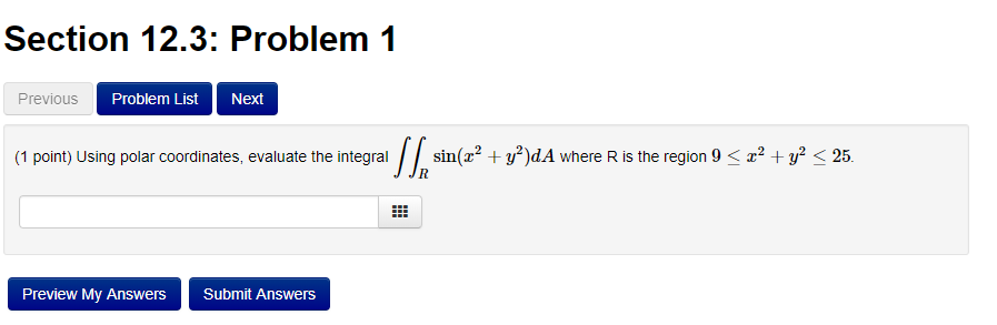 Solved Section 12.3: Problem 1 Previous Problem List Next (1 | Chegg.com