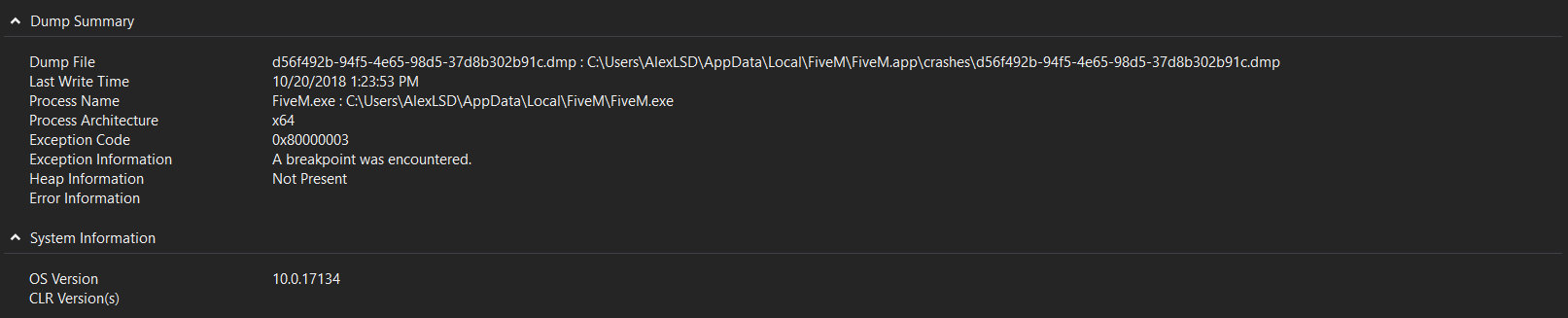 Assertion Failed! Issue With Runtime Library Assertion Failure - FiveM ...