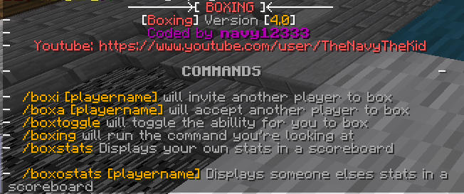 Boxing | SpigotMC - High Performance Minecraft Community