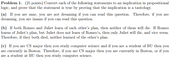 Solved Problem 1. (25 points) Convert each of the following | Chegg.com