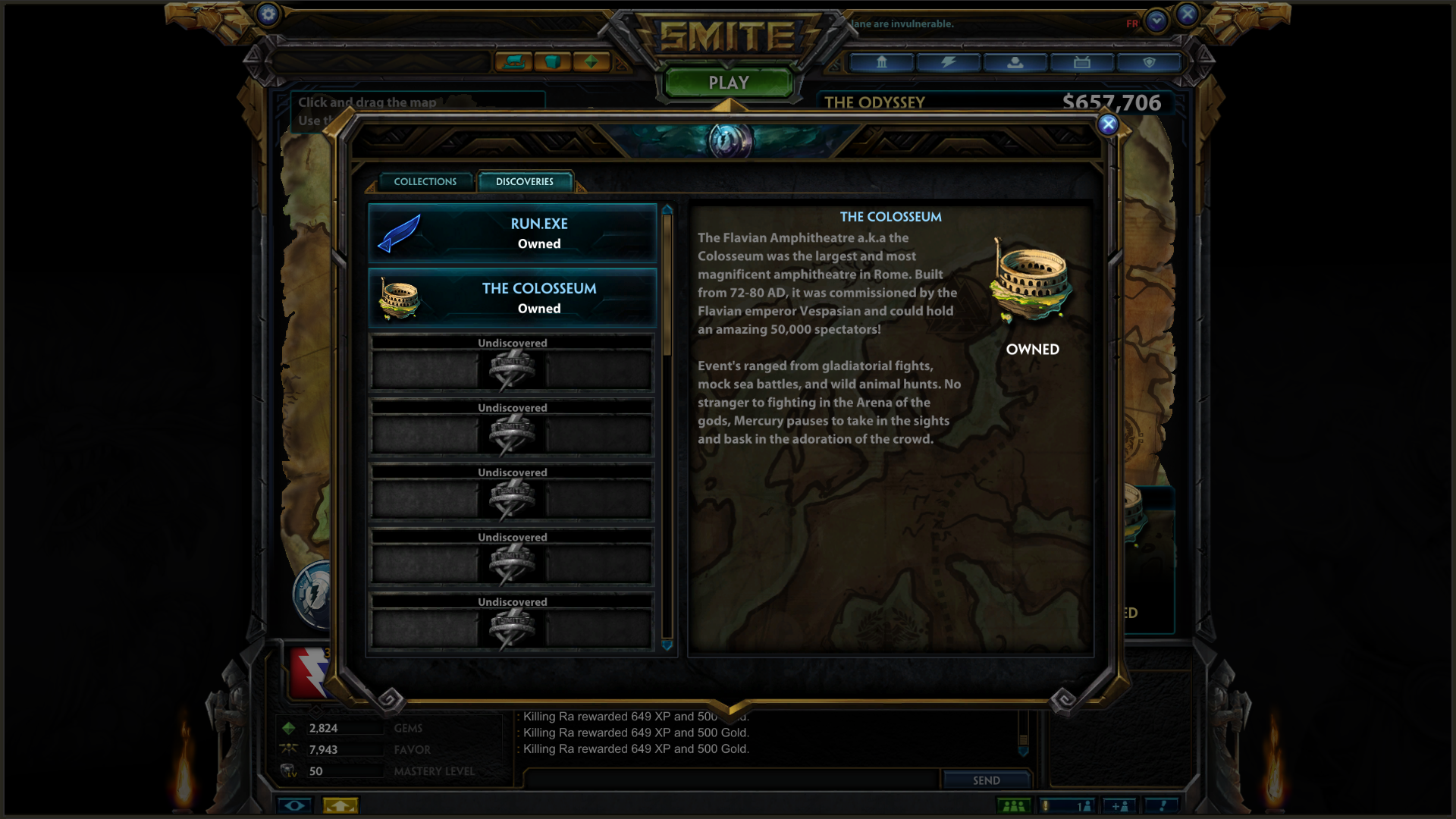 The next piece of the Odyssey content has been unlocked.(Its a ward ...