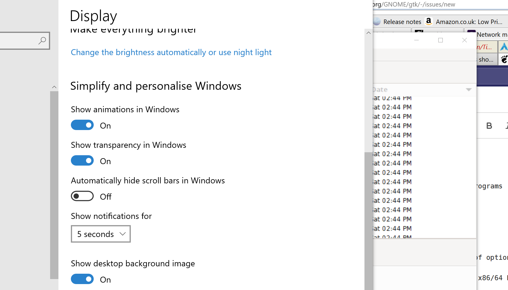 Please make scrollbars honour the Windows (10) preference for not ...