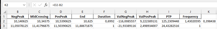 Substraction result out of a certain value range and row deletion : r/excel
