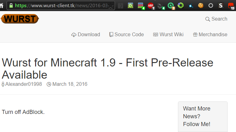 wurst-client.tk · Issue #1210 · reek/anti-adblock-killer · GitHub