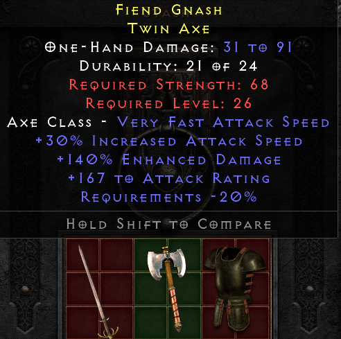 Hardcore Iso - Ias 1h Axes/swords - Topic - d2jsp