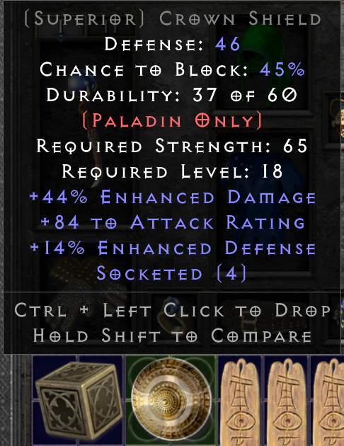 Lld Pally Shield - Godly Roll With Pic Inside - Topic - d2jsp