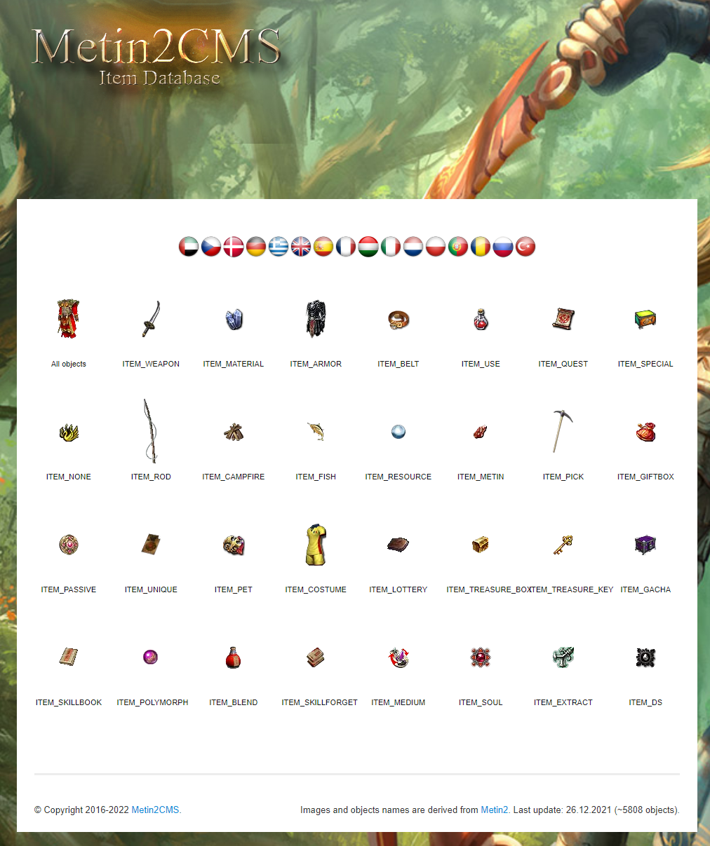 [Metin2CMS] Item Database - Forumul Just4Metin - Servere Private, Tutoriale, Ghiduri, Resurse Metin2