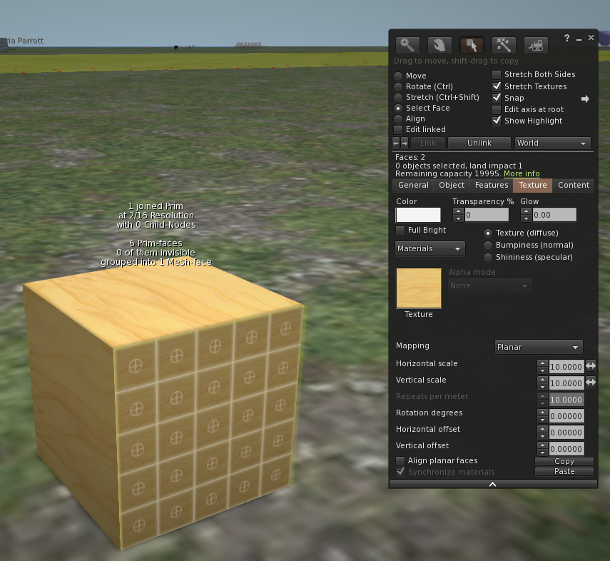 Texture Repeats and Mesh Faces - Mesh - Second Life Community