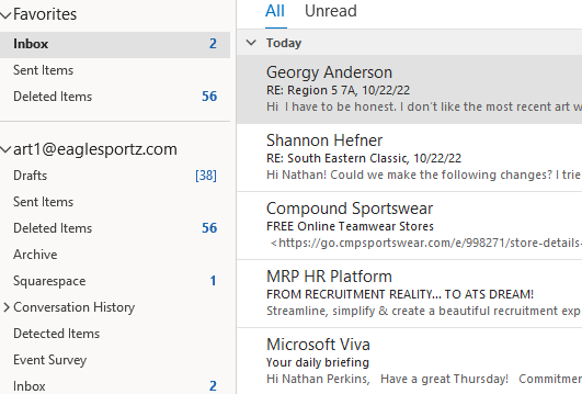 Outlook changed my view settings in my sent folder and I'm unsure how ...