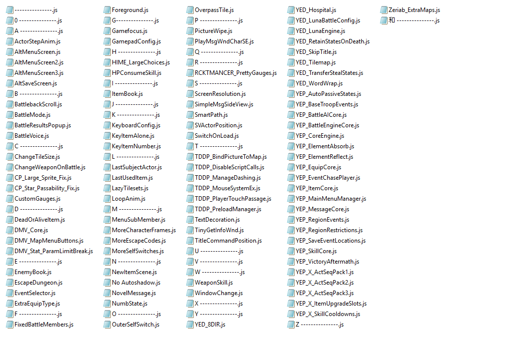 Alphabetical Organizer "Plugins" | RPG Maker Forums
