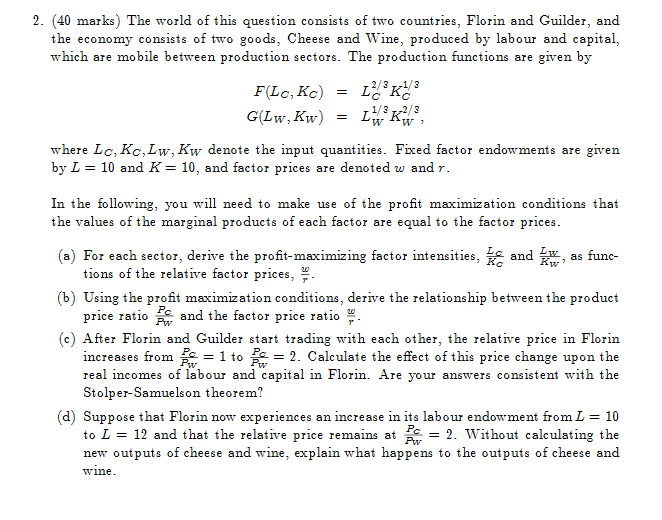 Solved 2. (40 marks) The world of this question consists of | Chegg.com