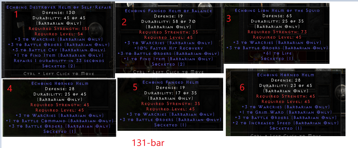 Xh23 6bo Helms 6bc 10fhr Etc 2sox - Topic - d2jsp