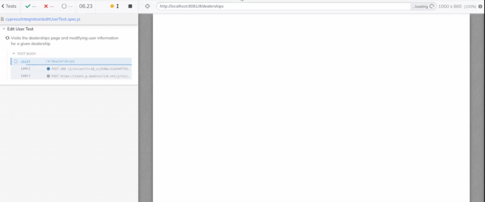 Acceptance Tests GIFs - purplesmurf1998/Autotracks GitHub Wiki