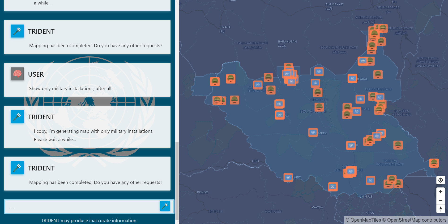 Really smart maps you can chat on, TRIDENT GeoAI · Issue #156 · UNopenGIS/7 · GitHub