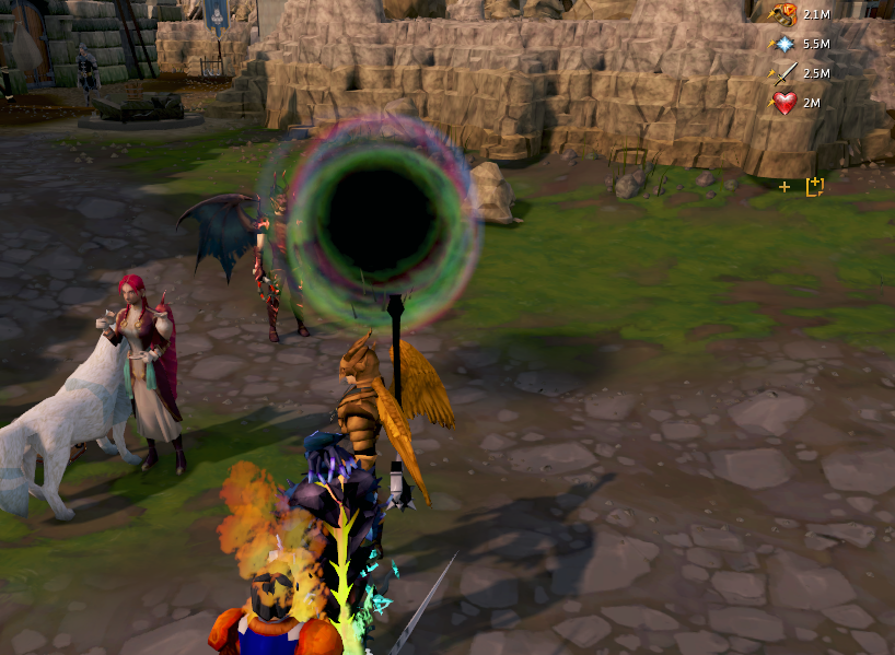 When the Giant Mimic eats his own portal frame : r/runescape