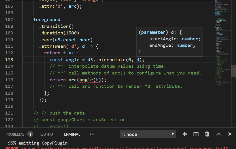 javascript - Angular D3 understanding attrTween function - Stack Overflow