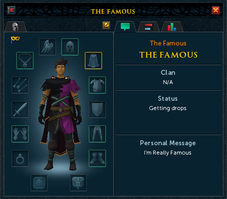 I heard this guy is really famous... : r/runescape