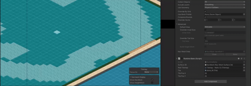 Programmatic build nav mesh uses previous build · Issue #43 · h8man/NavMeshPlus · GitHub