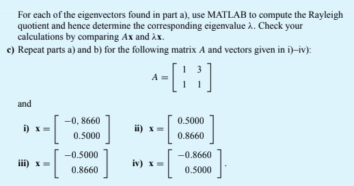 1. Recognizing eigenvectors geometrically Let x | Chegg.com