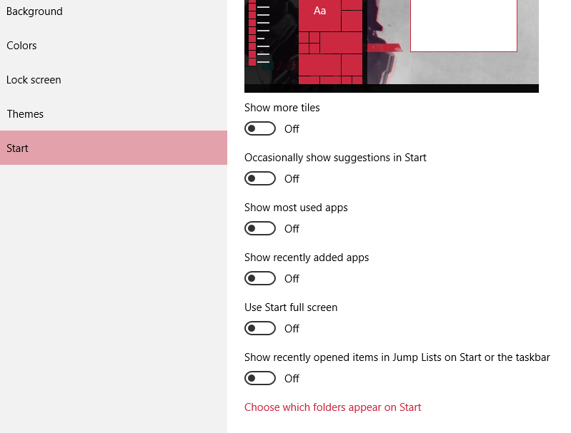 Quick Start Menu question? : r/Windows10