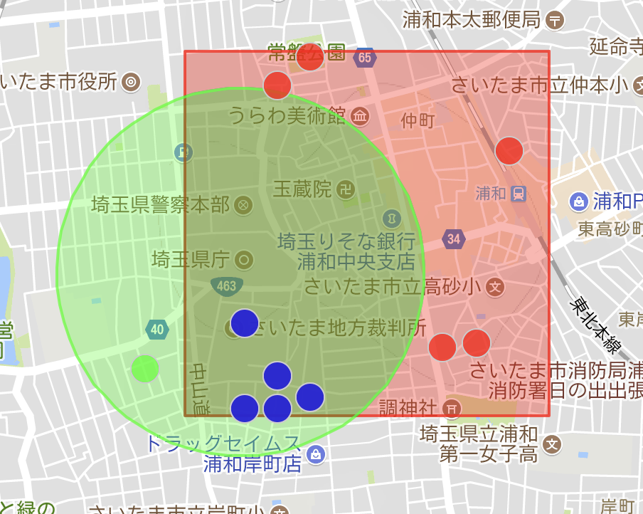 railsアプリ(db:mysql)での位置情報範囲検索におけるgeocoderとquadkeyの比較 #Rails - Qiita