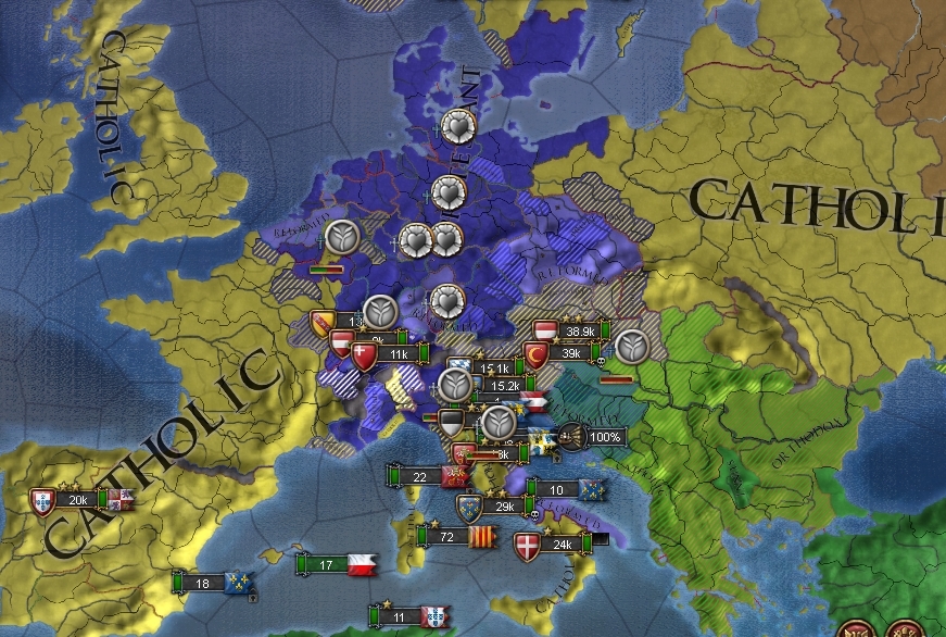 "catholic empire happened to us" -- Catholic only in name, apparantly ...