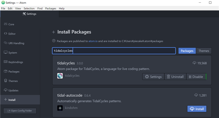 Tidal Cyclesの手動インストールメモ 2019.4 (Windows編) · GitHub