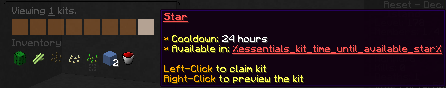Solved - DeluxeMenu Kit GUI | SpigotMC - High Performance Minecraft