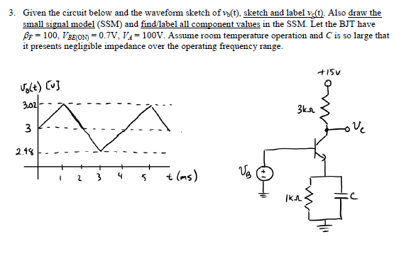 Solved Given the circuit below and the waveform sketch of | Chegg.com Solved Given the circuit below and the waveform sketch of | Chegg.com