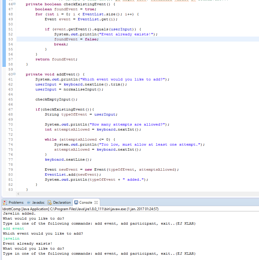 Stop method from continuing. : r/learnjava