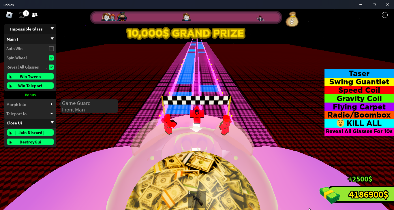 Impossible Glass Bridge Obby! (Squid Game) | Win Spin Reveal and more ...