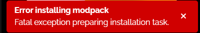 Problem - Overwolf FTB Error installing modpack | Feed The Beast