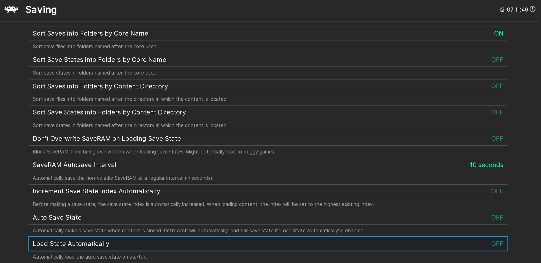 RetroArch PC can save/overwrite save files, but doesn't seem to load those ported from SteamDeck ...