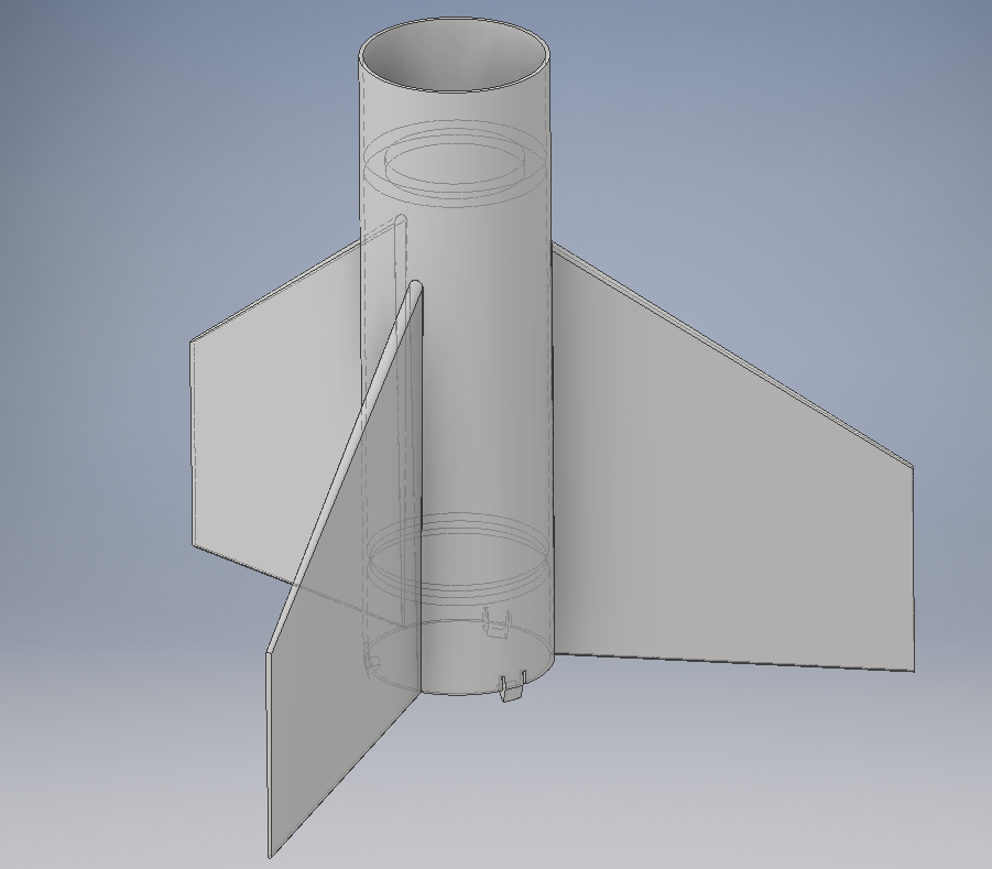 Tail section of my 3D printed model rocket. : r/rocketry