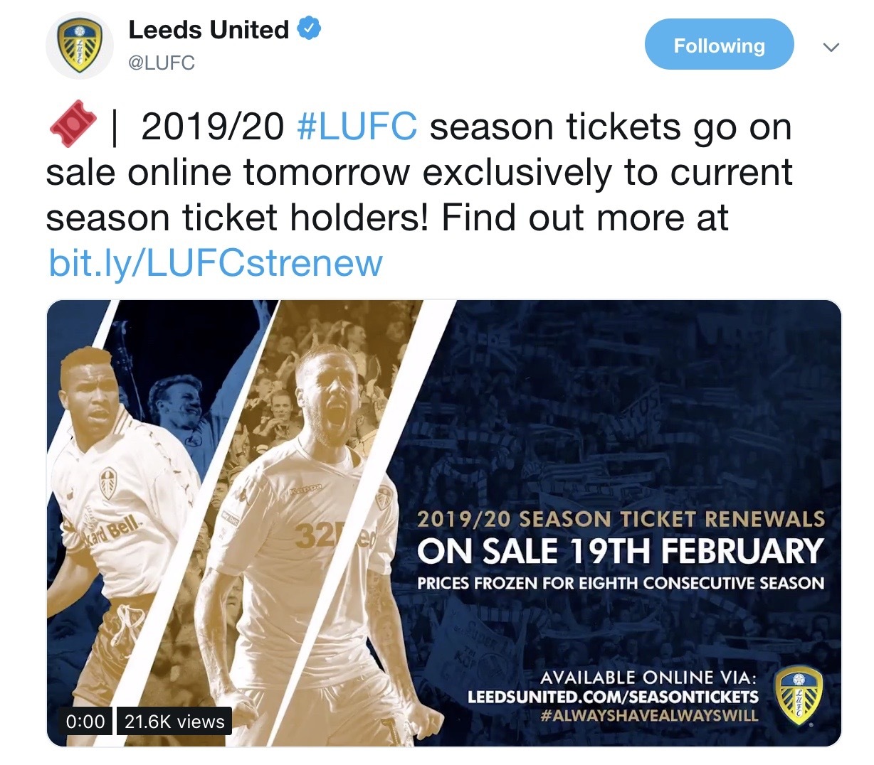 New logo spied on season-ticket offer : r/LeedsUnited