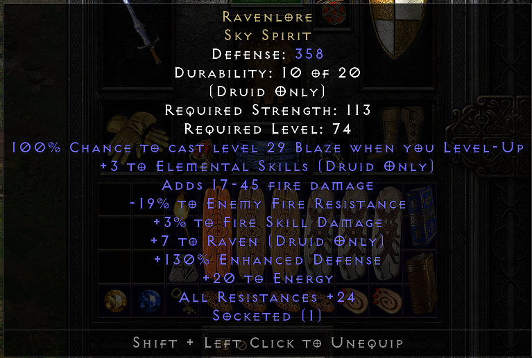 Ravenlore With Fire Facette - Topic - d2jsp