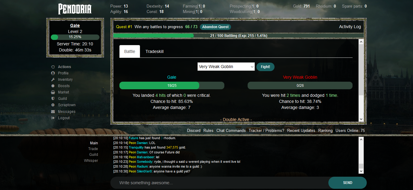 Pendoria - New PBBG just released : r/PBBG