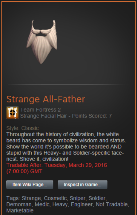 Unmentioned in the update notes - the All Father has now been updated ...