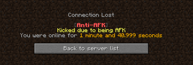 Anti-AFK | SpigotMC - High Performance Minecraft Community
