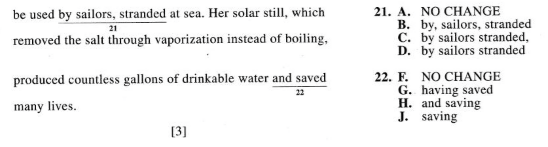 Form 72E - English 22. Why can't it be J? : r/ACT