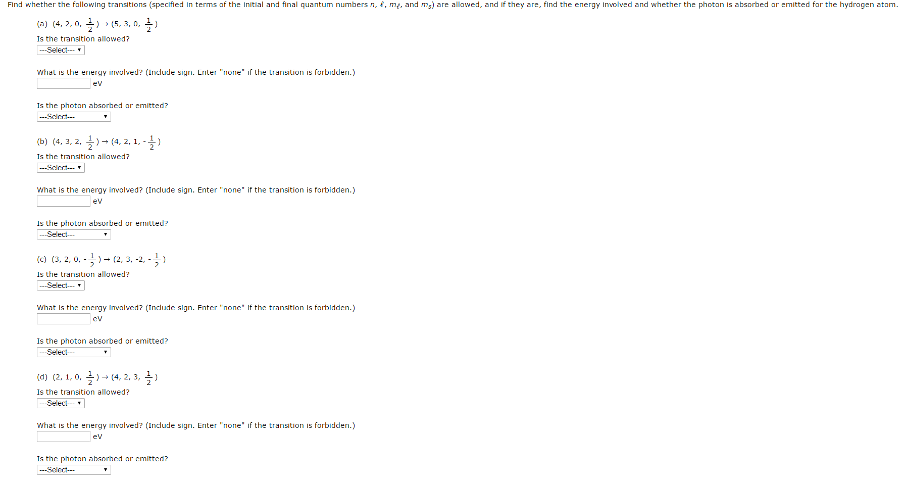 Solved Find whether the following transitions (specified in | Chegg.com