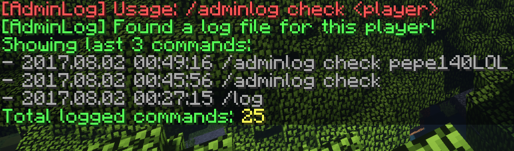 AdminLog (Free Version) | SpigotMC - High Performance Minecraft Community