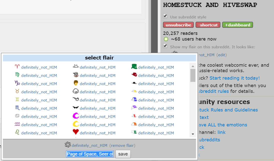 I've noticed people with Homestuck symbols before their name, or their ...