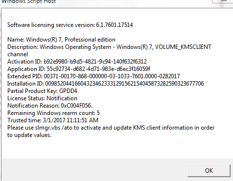 Windows 7 says I might have "counterfeit" version / want to upgrade to ...