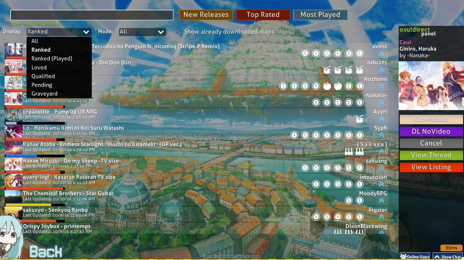 The "Loved" Category Has Been Added To osu!Direct! Also The "Ranked ...