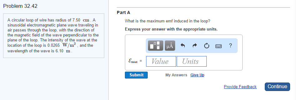 Solved A circular loop of wire has radius of 7.50 cm. A | Chegg.com