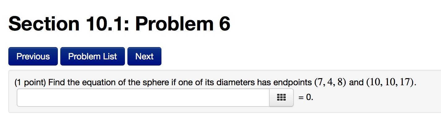 Solved Section 10.1: Problem 6 Previous Problem List Next 1 | Chegg.com