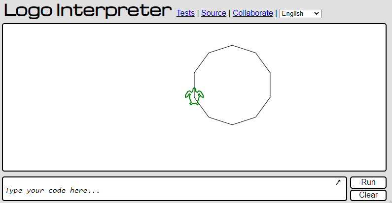 TurtleArt: Drawing a Polygon N Leaf – Learn Scratch SG