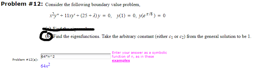 Solved Problem #12: Consider the following boundary value | Chegg.com Solved Problem #12: Consider the following boundary value | Chegg.com